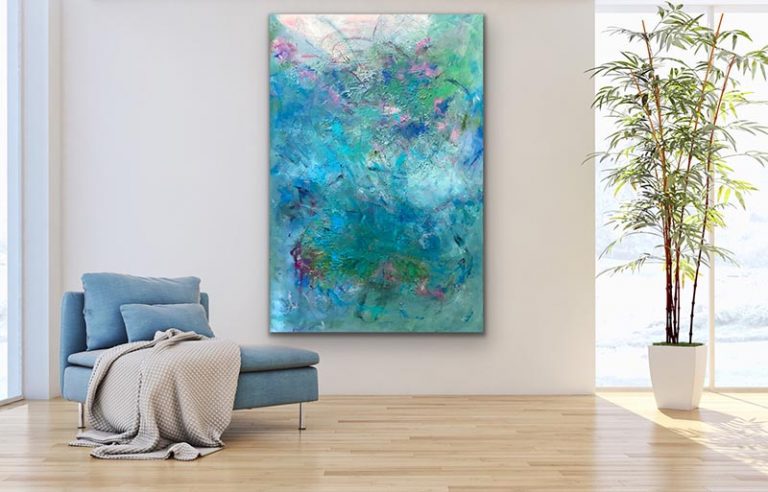 Ethereal Magic, Acrylic Abstract Created by Strokes By Red