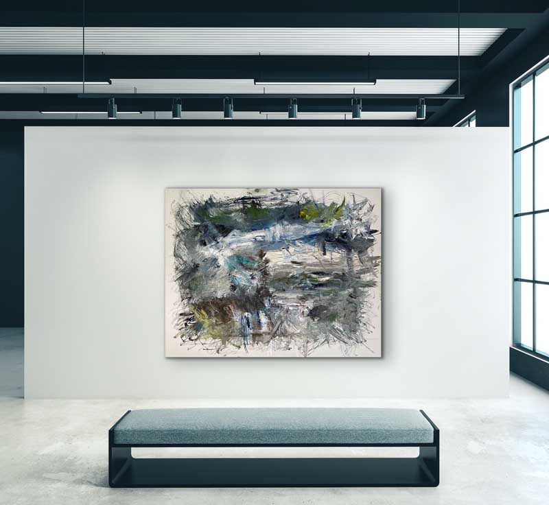 Time Passages Oil Contemporary Abstract * Strokes by Red