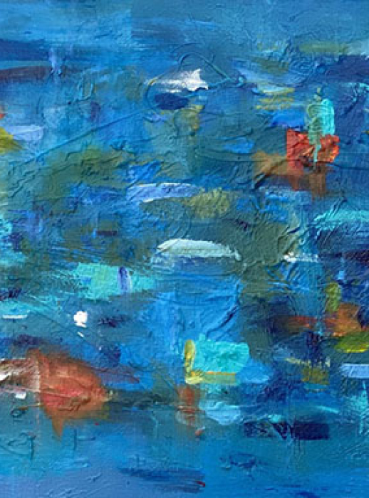 The Blues * Strokes by Red Contemporary Abstract Art